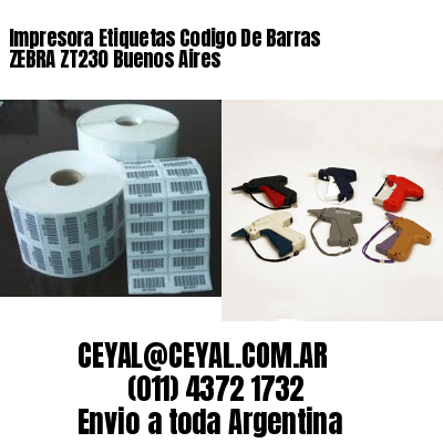 Impresora Etiquetas Codigo De Barras ZEBRA ZT230 Buenos Aires
